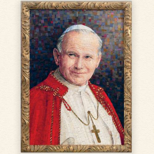 Mosaic portrait of John Paul II - GIANPIETRO BISARO MOSAICI - ereligio